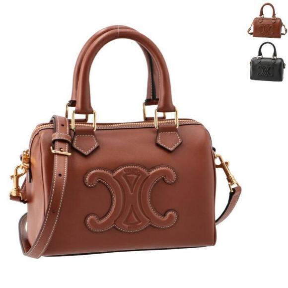 Celine | Bags | Celine Triomphe Small Boston Bag Tan | Poshmark